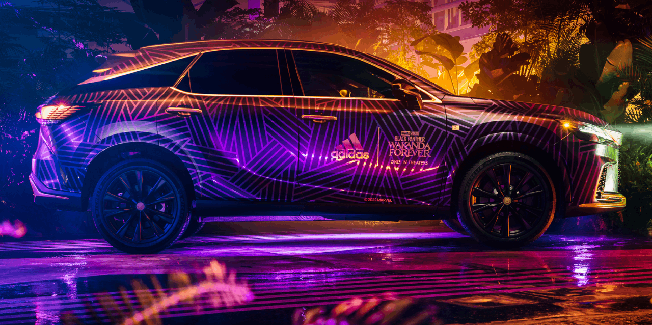 Lexus y Adidas creanr Lexus RX, inspirado en 'Black Panther'