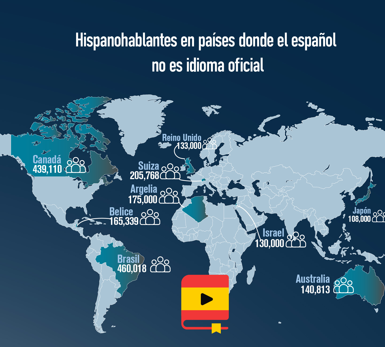 Estados Unidos, el quinto país con más hispanohablantes en el mundo